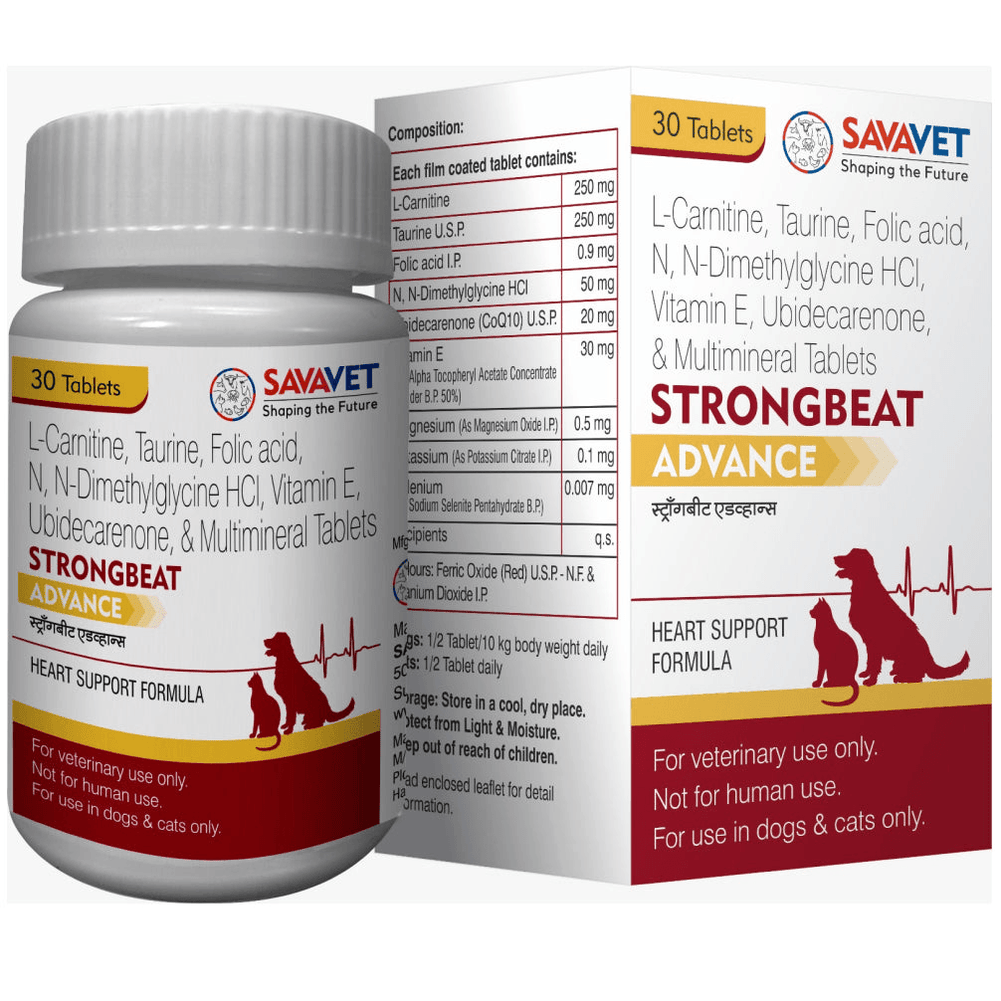 Savavet STRONGBEAT Advance Heart Support Tablet for Dogs and Cats — Ofypets