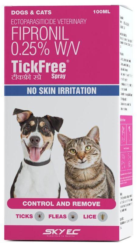SkyEc TickFree Anti-Tick Fipronil Spray for Dogs and Cats — Ofypets